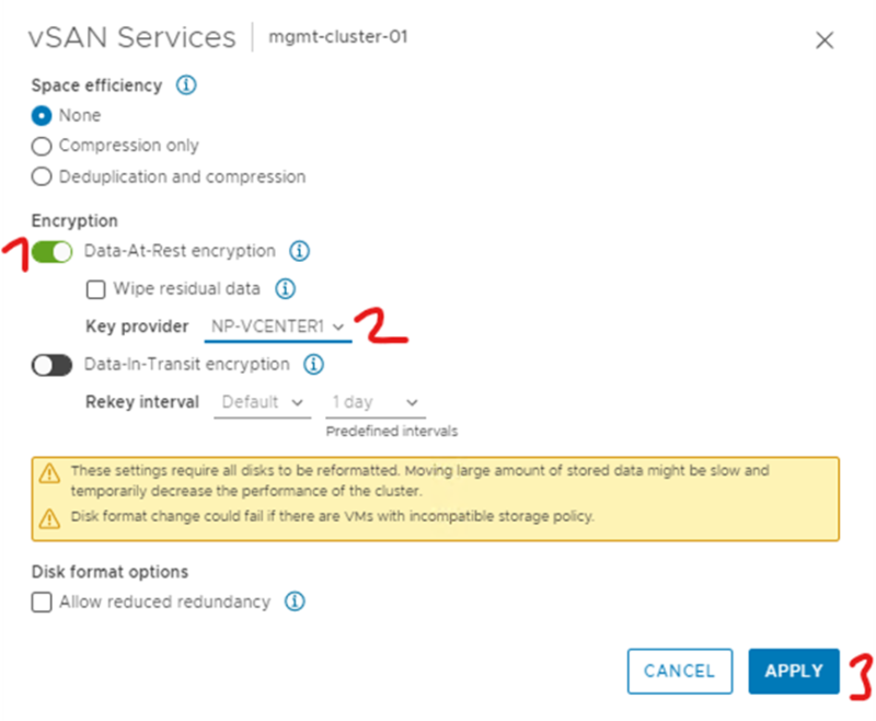 vSAN encryption data-at-rest & VM/VMcrypt encryption with Native Key Provider NKP setup – TOP ...