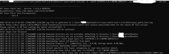 Using The Vmware Cloud Foundation Vcf Async Patch Tool Offline And