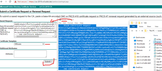 Install Externally Signed Ca Certificates On Esxi Hosts In Vmware Cloud Foundation Vcf