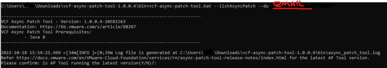 Using The Vmware Cloud Foundation Vcf Async Patch Tool Offline And Uploading To Sddc Manager